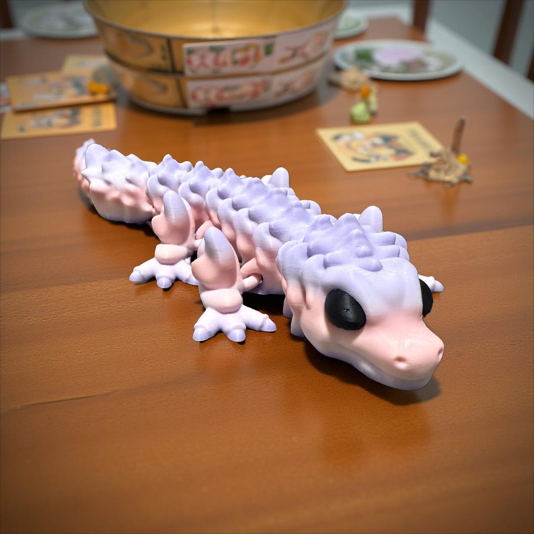 Articulated Cute Mini Dragon - 3D Printed Dragon - Mini Dragon ...