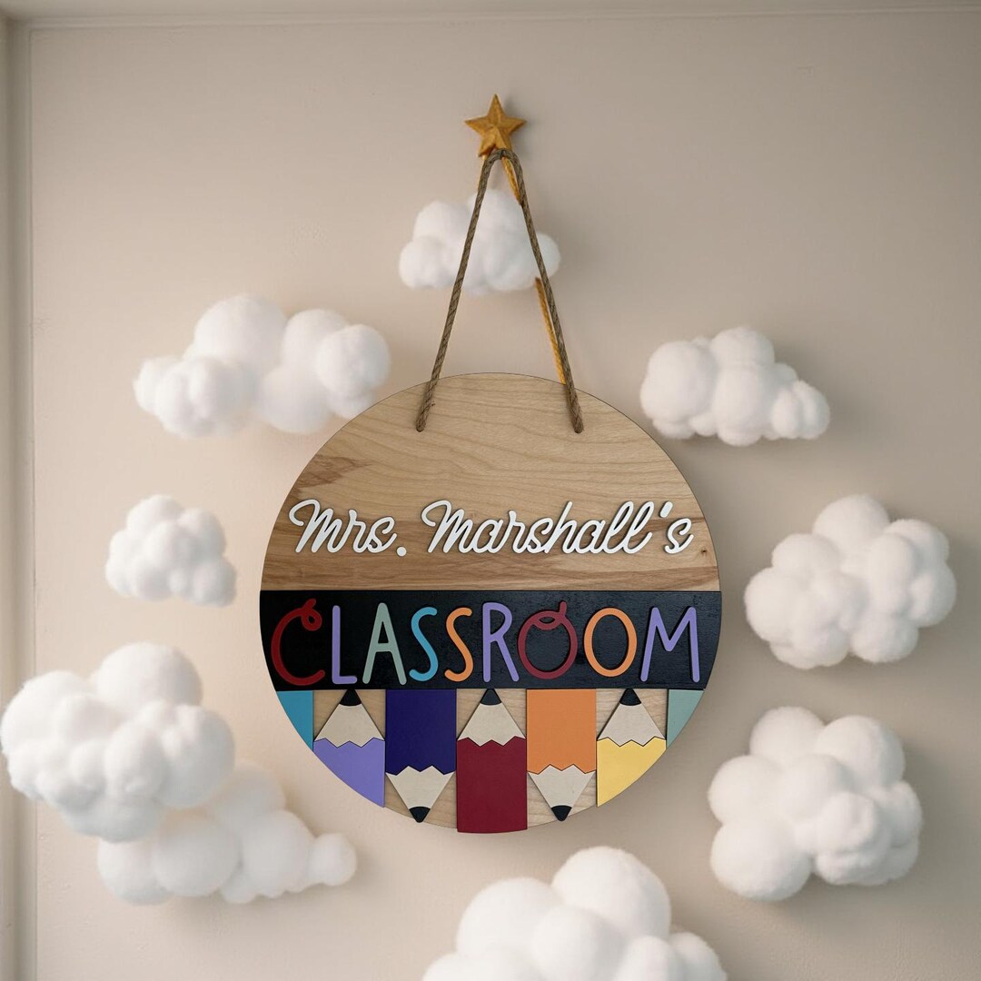 Personalized Classroom Welcome Sign, Welcome Door Sign, Teacher Room ...