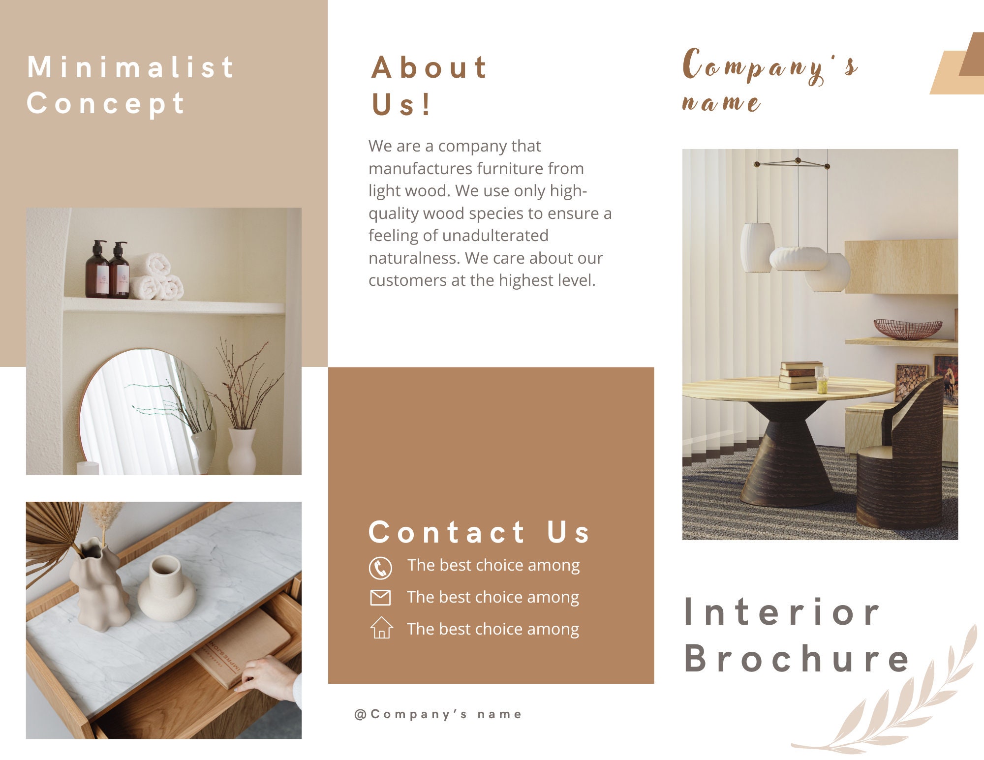 Brochure Template Canva Free Printable - Etsy