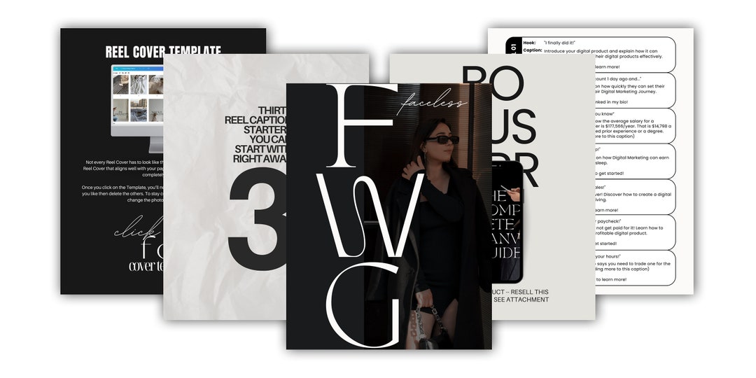 FWG faceless Wealth Guide MRR PLR Digital Marketing - Etsy