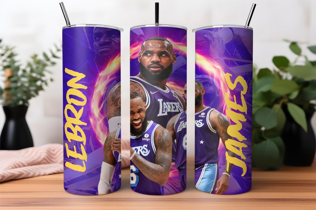 Lebron James Tumbler Wrap / Lebron James Fan Tumbler, 20oz Tumbler ...