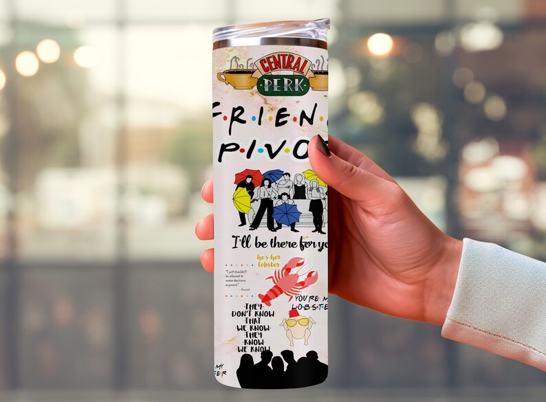 Friends 20 Straight Skinny Tumbler Wrap, Sublimation Wrap, Friends Tv ...