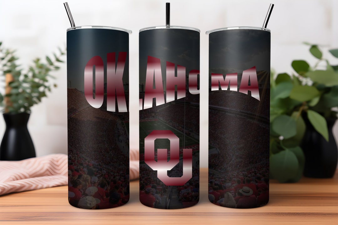 Oklahoma University 20z Sublimation Tumbler, 20oz Skinny Straight ...