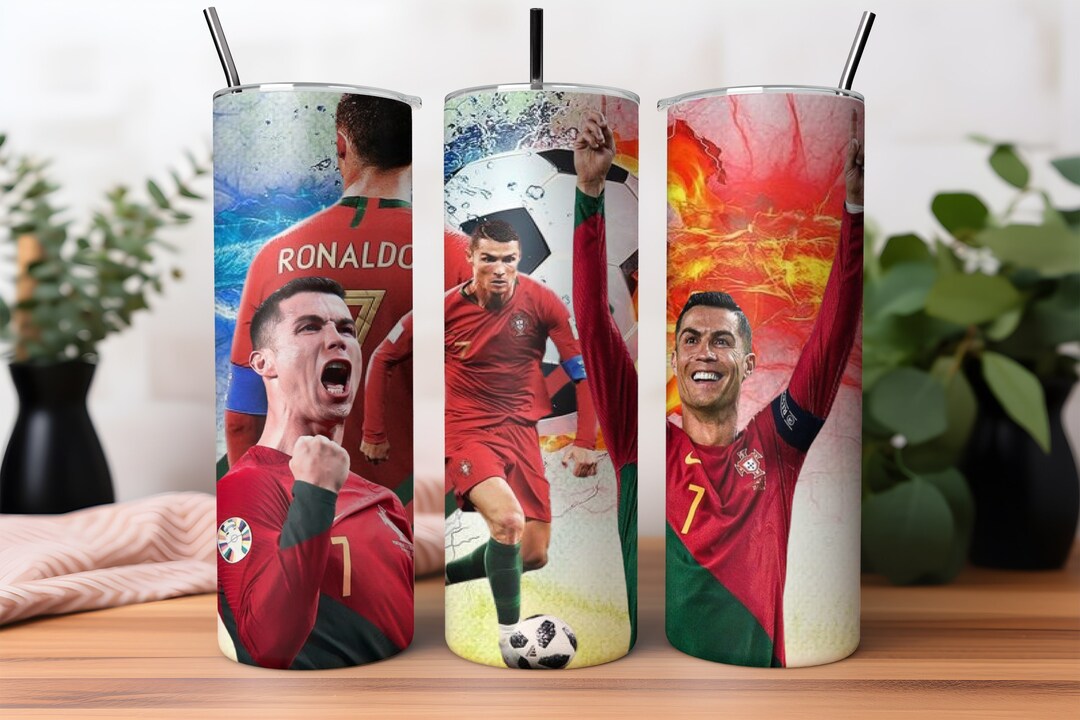 Ronaldo Cr7 Straight Skinny Tumbler Wrap 20 Oz & 30 Oz Sublimation Wrap ...