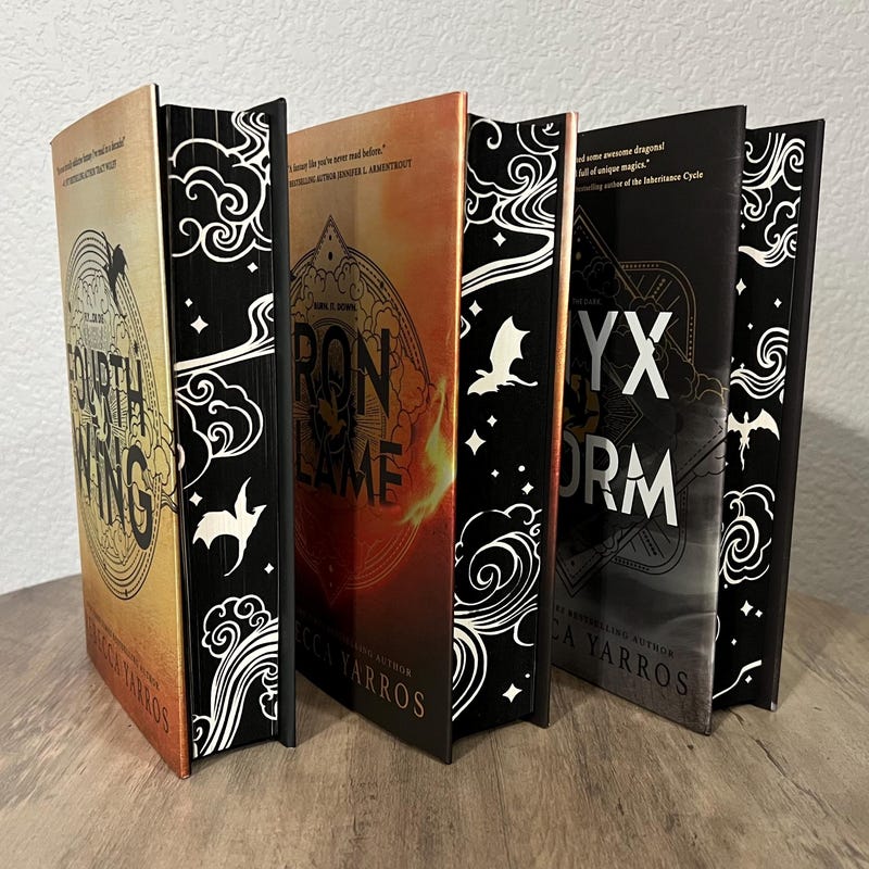 Fourth Wing Book Sprayed Edge - Etsy