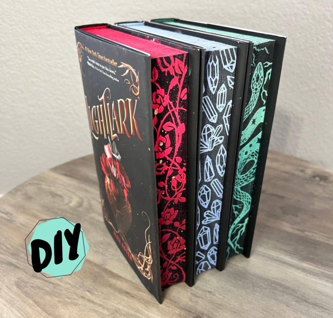 3 Stenciled Edge PNG Designs for DIY Book Edges | Inspired by Alex ...