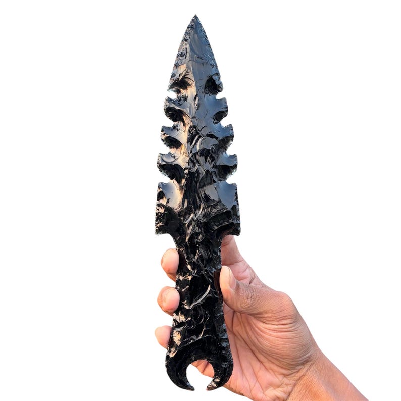 10” Black Obsidian Knife Rare Obsidian, Ritual Knife, Pagan Altar ...