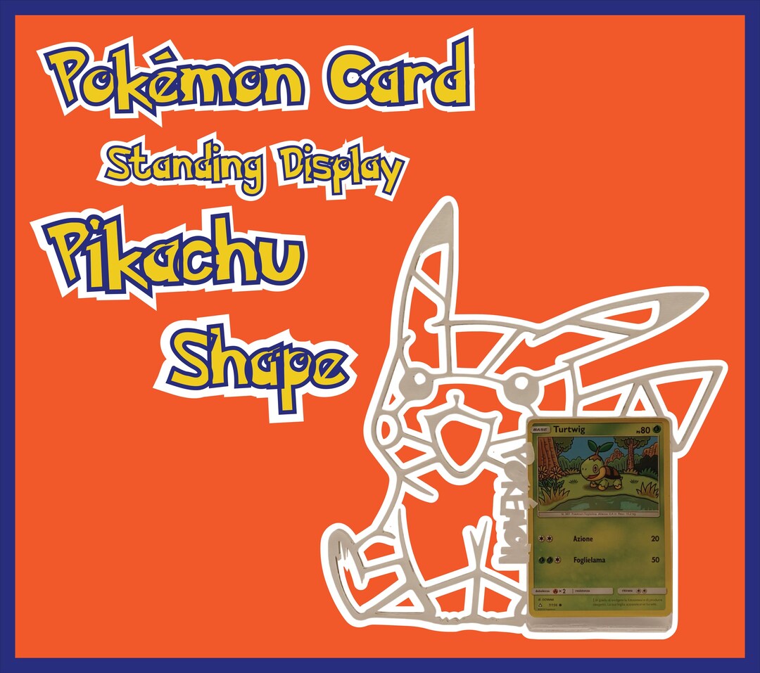 Pokémon Pikachu Card Display Stand Customizable Card Holder Pokémon ...