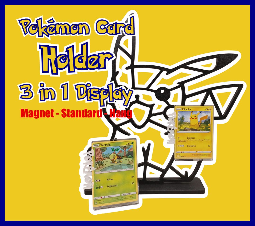 Pokémon Card Display Stand Customizable Card Holder Pokémon ...