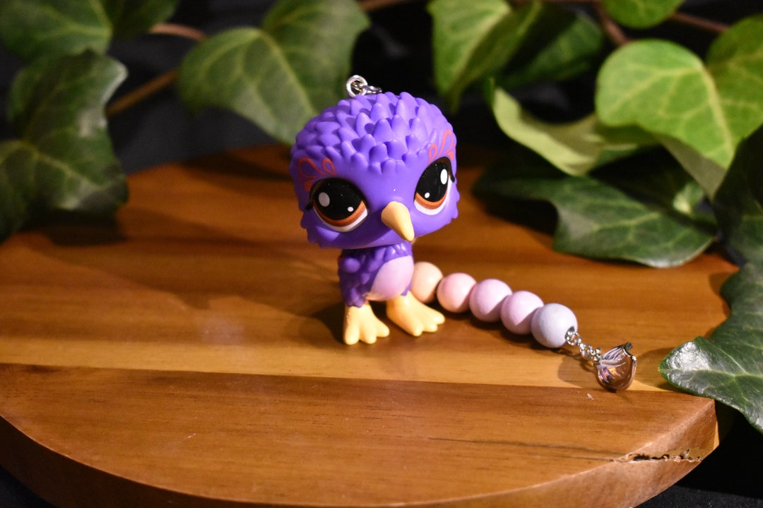 Littlest Pet Shop - Purple Kiwi Bird Keychain - Etsy
