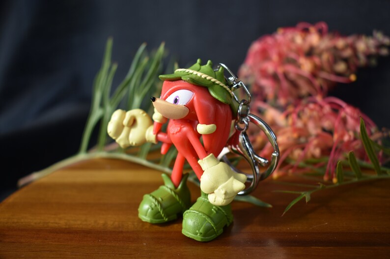 Sonic Prime gnarly Knuckles Keychain - Etsy