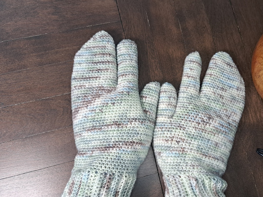 Trigger Mitten Pattern Crochet Mitten Pattern Unisex Unique Mitten ...