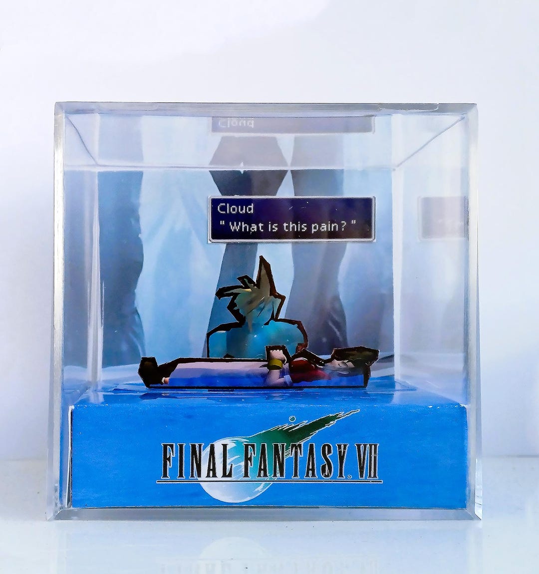Final Fantasy VII 3D Cube Diorama – Handmade Video Game Shadow Box ...