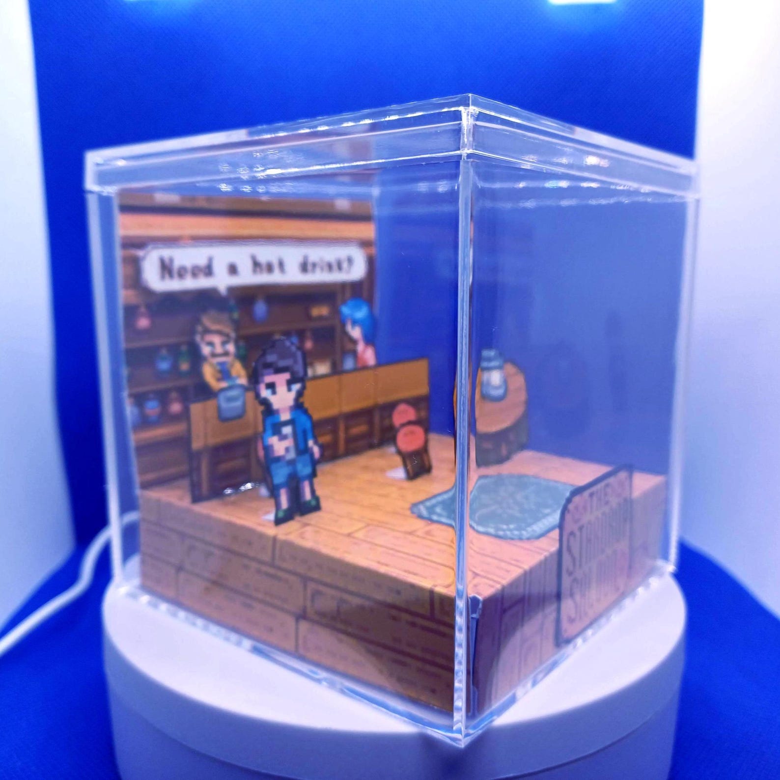 Stardew Valley Stardrop Saloon 3D Diorama, Personalized Handmade Shadow ...