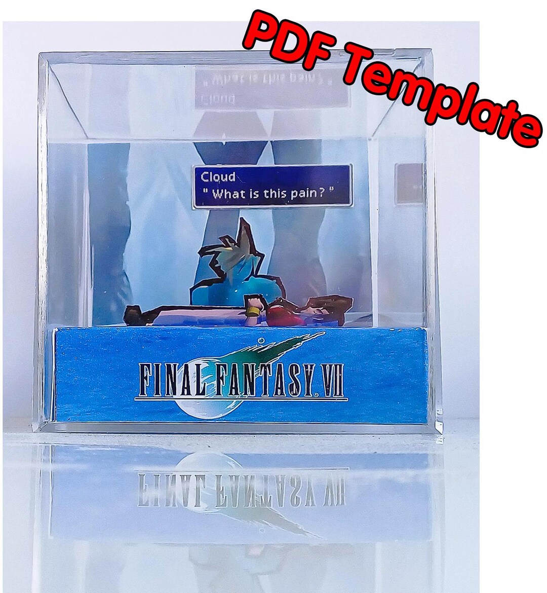Printable 3D Diorama Template PDF – Final Fantasy 7 Scene ...