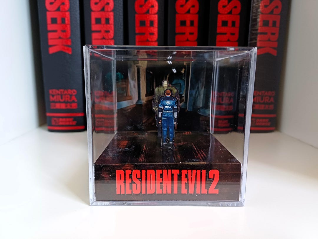 Resident Evil 2 3D Diorama Template, DIY Model Kit, Gamer Gift, Video ...