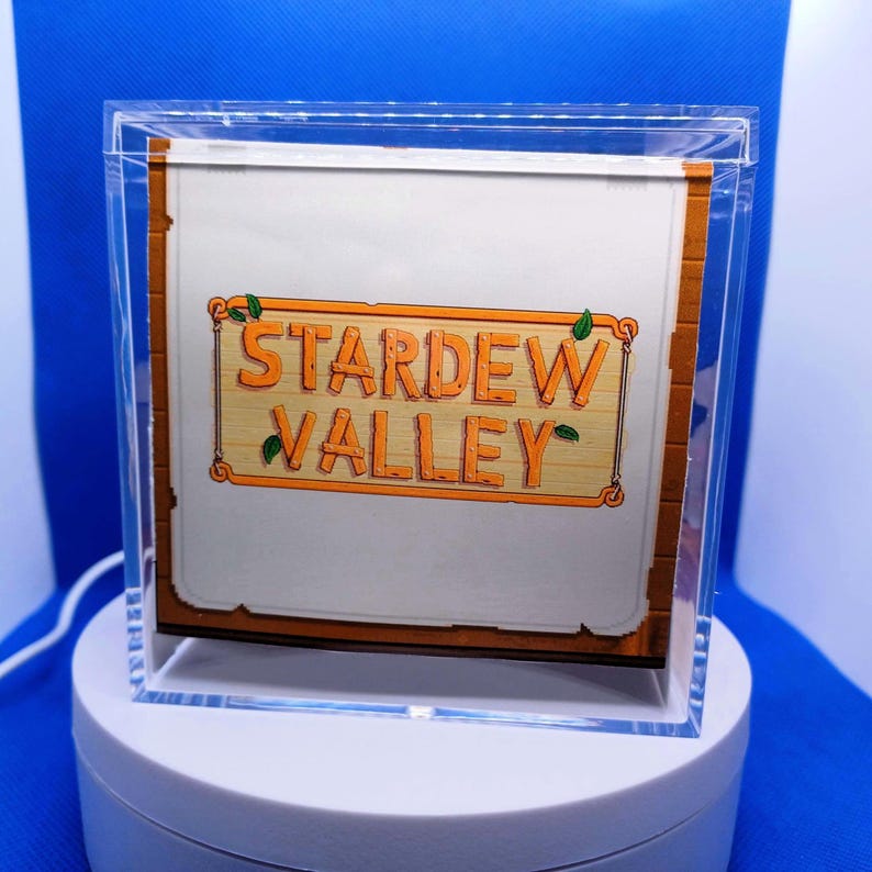 Stardew Valley Stardrop Saloon 3D Diorama, Personalized Handmade Shadow ...