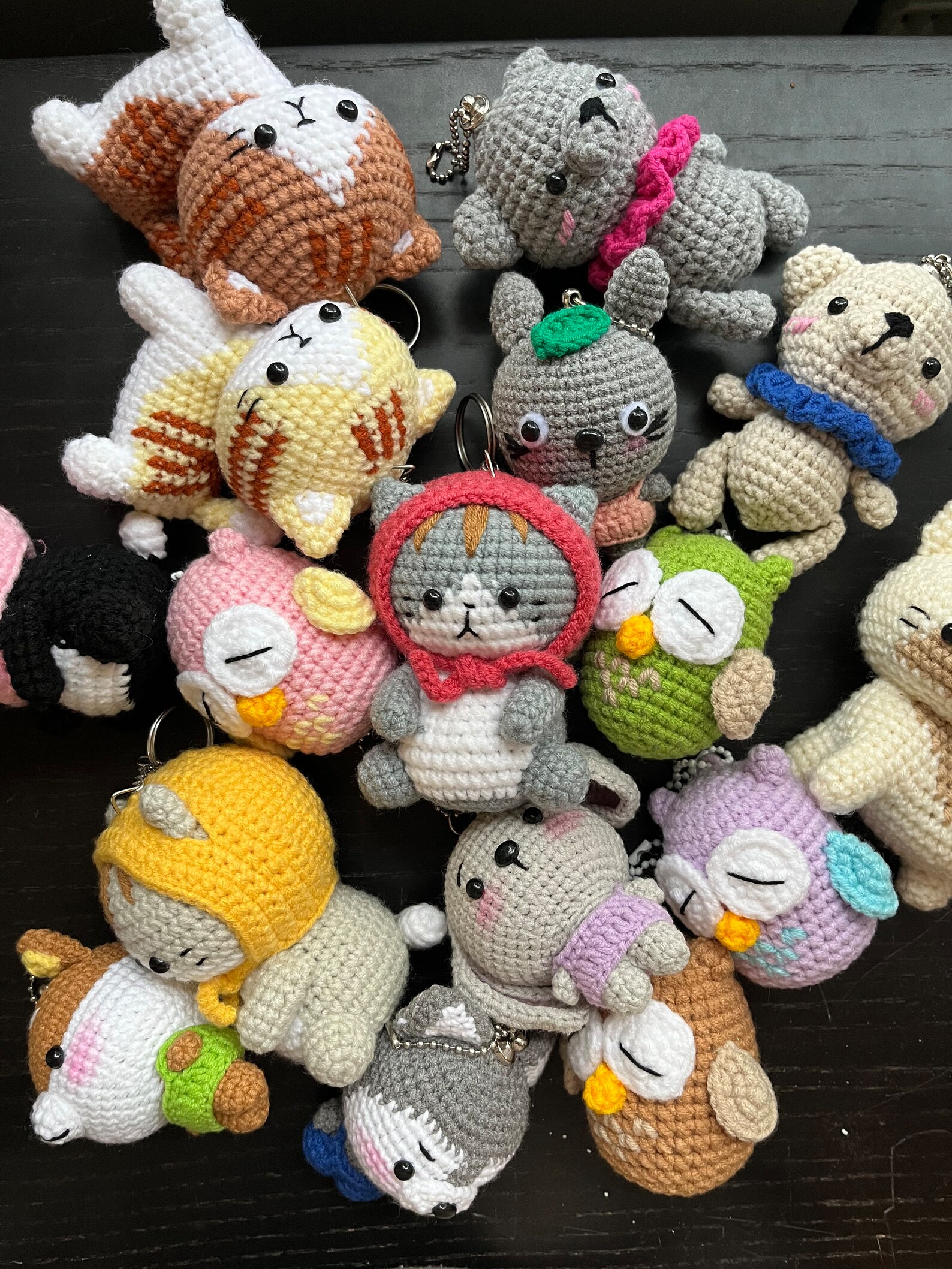 Crochet Animal Keychains | Cute Amigurumi Plush Characters ...
