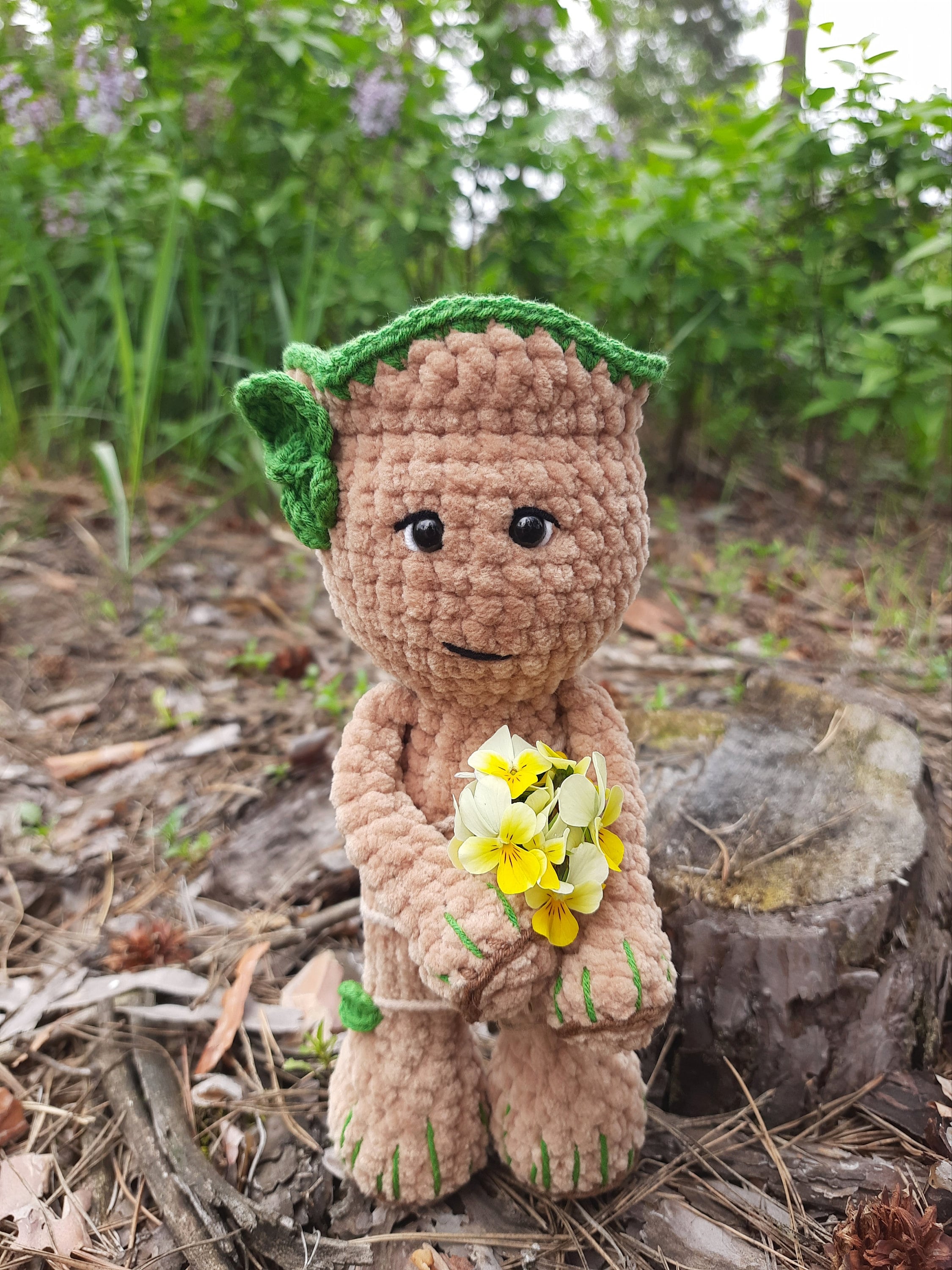 Baby Groot ,crochet Groot , Groot, Pattern Groot, Guardians of the ...