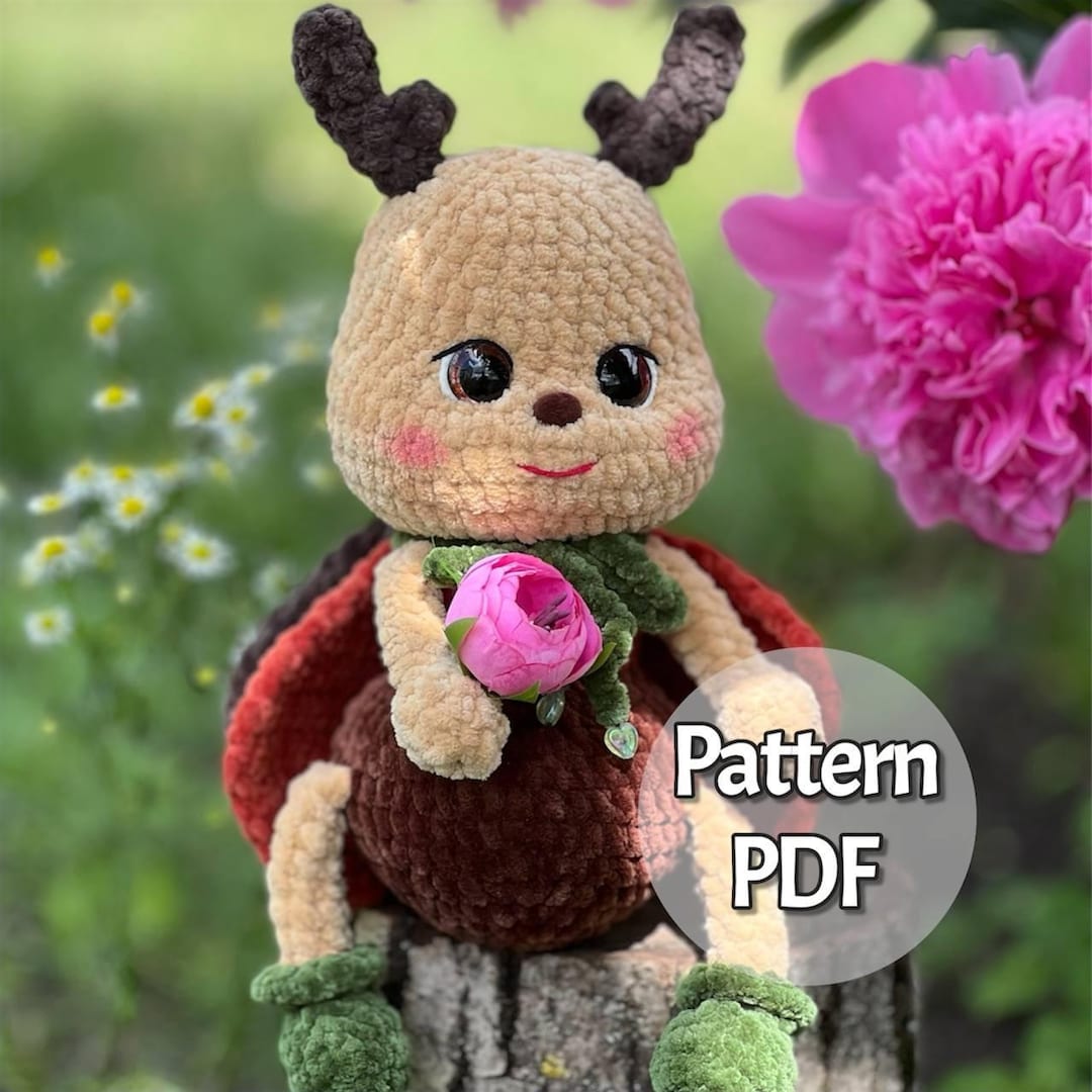 Crochet Stag Beetle Pattern | Amigurumi Insect Toy (digital Download ...