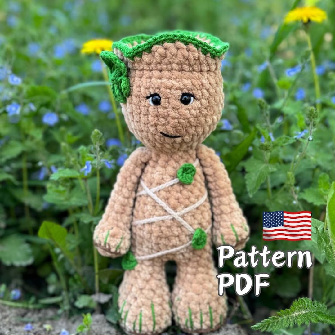 Baby Groot ,crochet Groot , Groot, Pattern Groot, Guardians of the ...