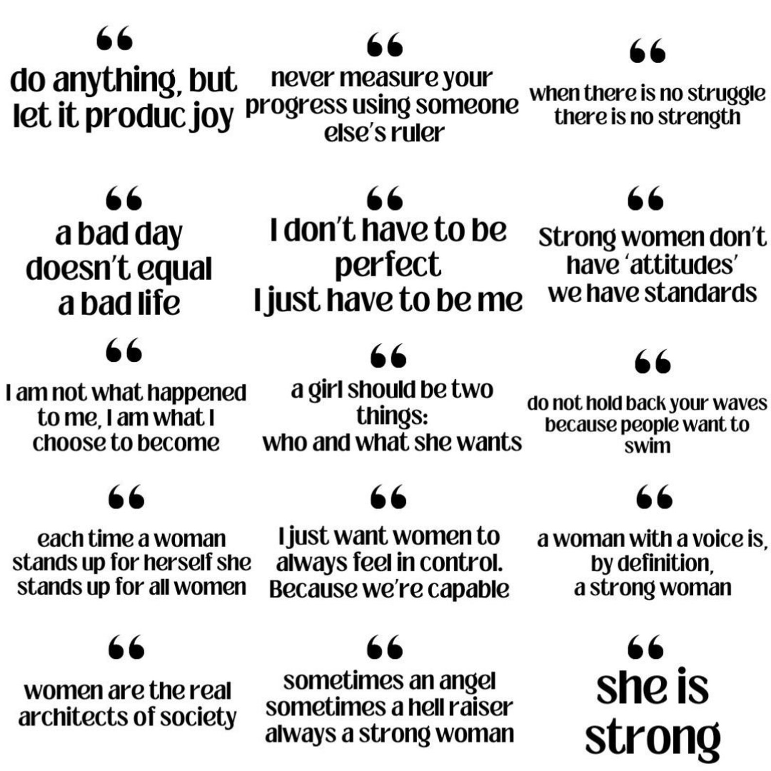 29 CLIPART QUOTES for Women, Strong Women, Motivational Quotes, Png ...