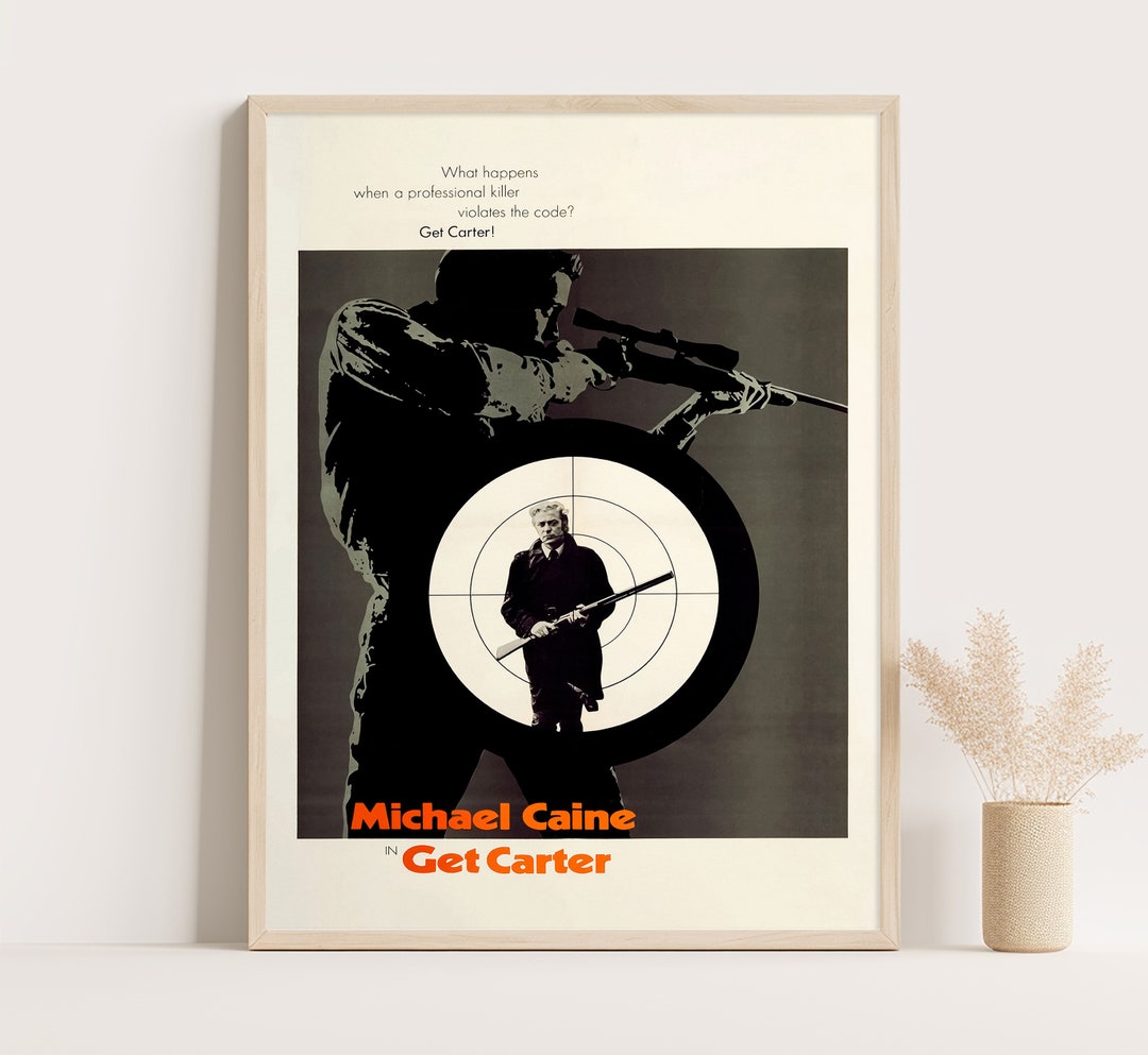 Get Carter Movie Poster by Arnaldo Putzu, 1971, Michael Caine, British ...