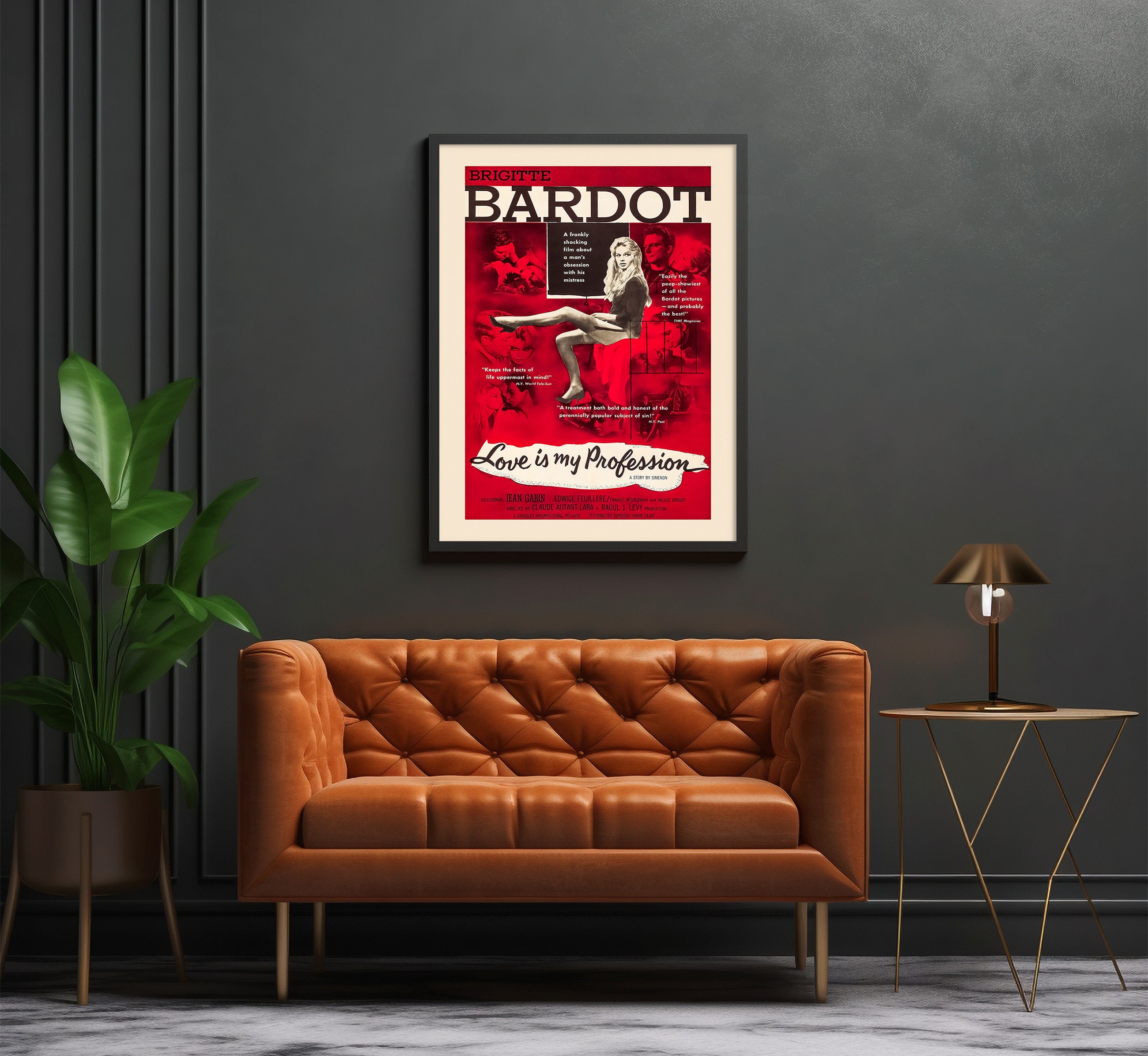 Brigitte Bardot Movie Poster Love is My Profession Movie Poster Vintage ...