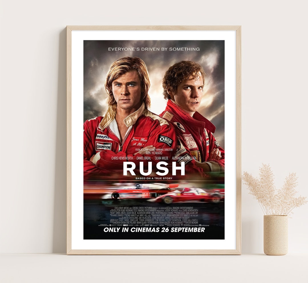 Rush Movie Poster | Formula 1 Racing Poster | Vintage Wall Art | 12x16 ...