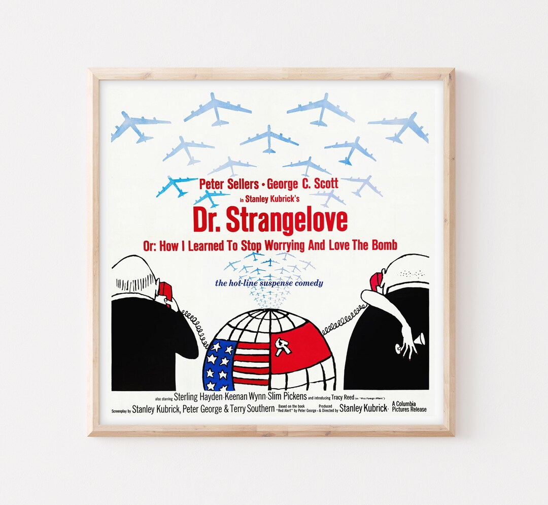 Dr. Strangelove Movie Poster: Stanley Kubrick Classic Film Art Print - Etsy