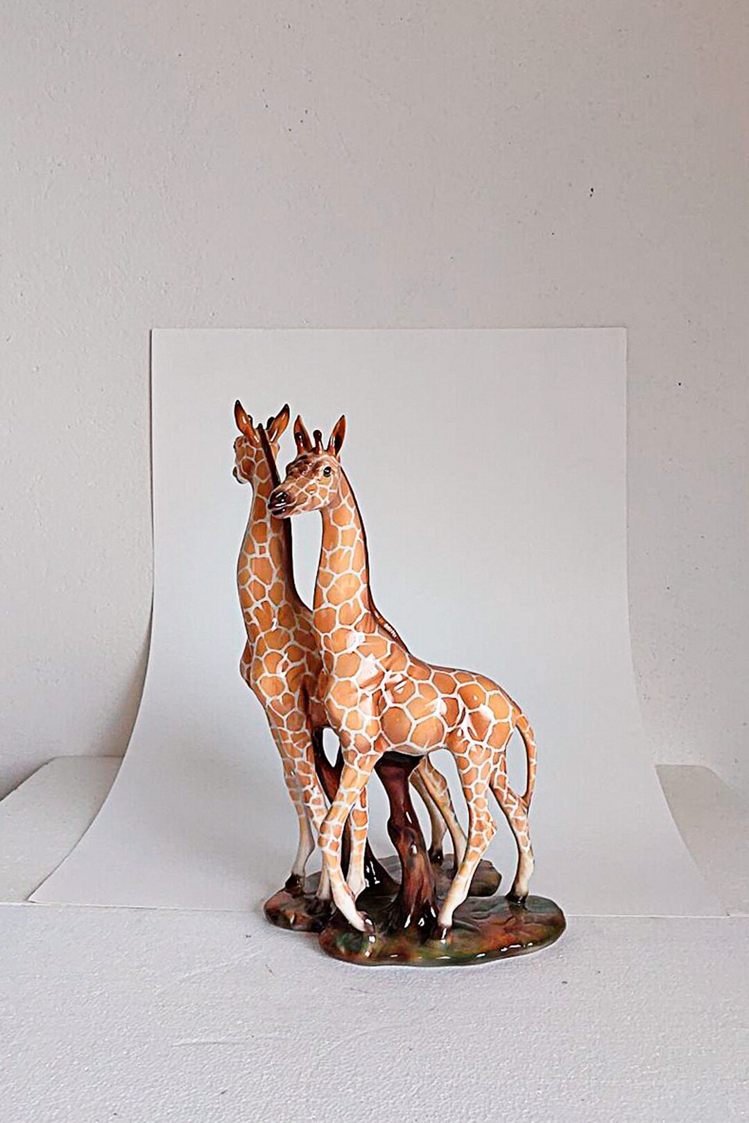Pair of Hand-painted Ceramic Giraffes - Etsy