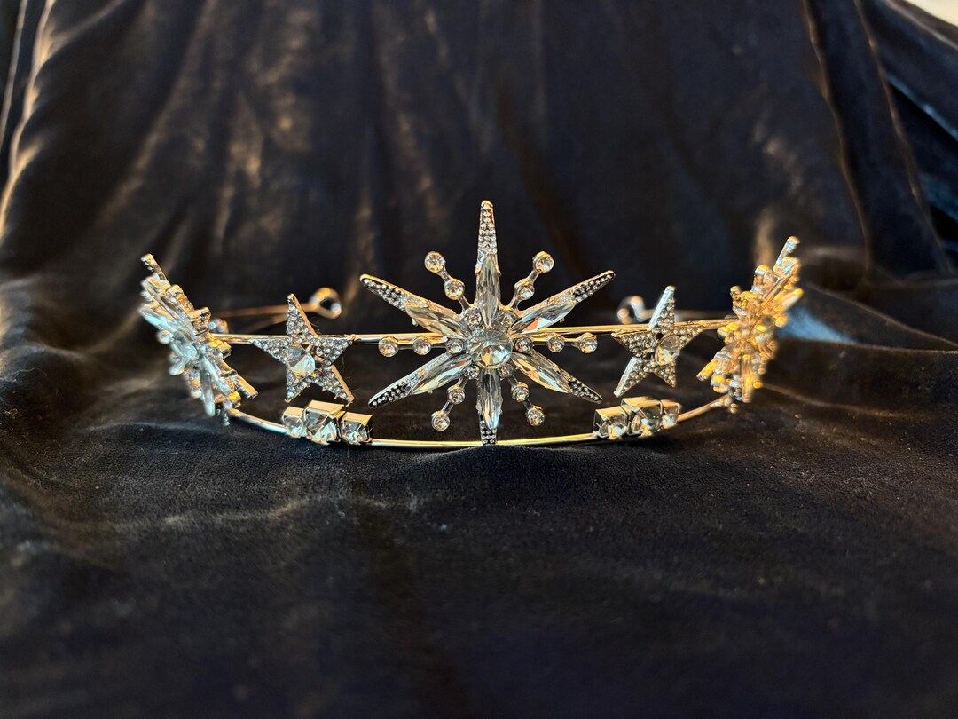 Feyre Crown, ACOTAR, Star Celestial Moon Halo, Art Deco, Moon & Stars ...