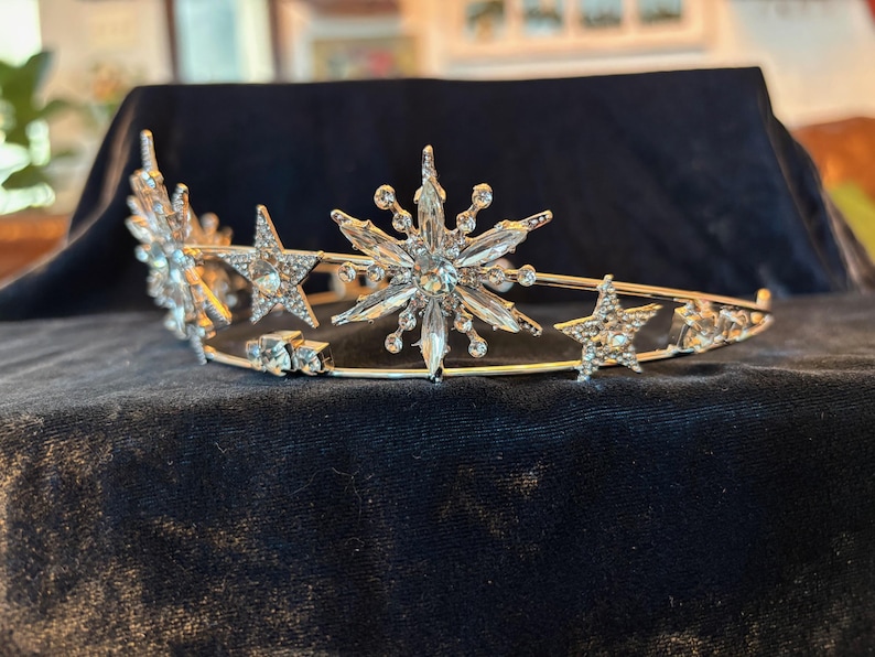 Feyre Crown, ACOTAR, Star Celestial Moon Halo, Art Deco, Moon & Stars ...