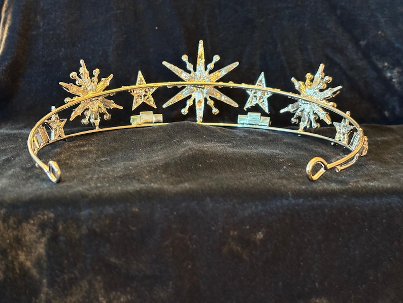 Feyre Crown, ACOTAR, Star Celestial Moon Halo, Art Deco, Moon & Stars ...