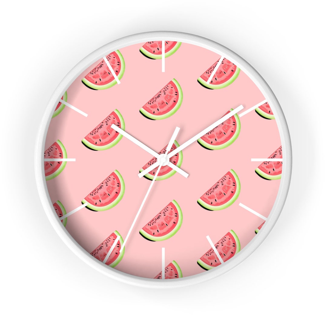 Watermelon Desinger Wall Clock Watermelon Fruit Wall Clock Gift - Etsy