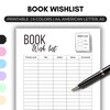 Book Series Tracker Printable PDF Fillable Instant Download A4/a5 ...