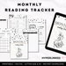 Monthly Reading Tracker | Book Reading Tracker | Reading Tracker ...