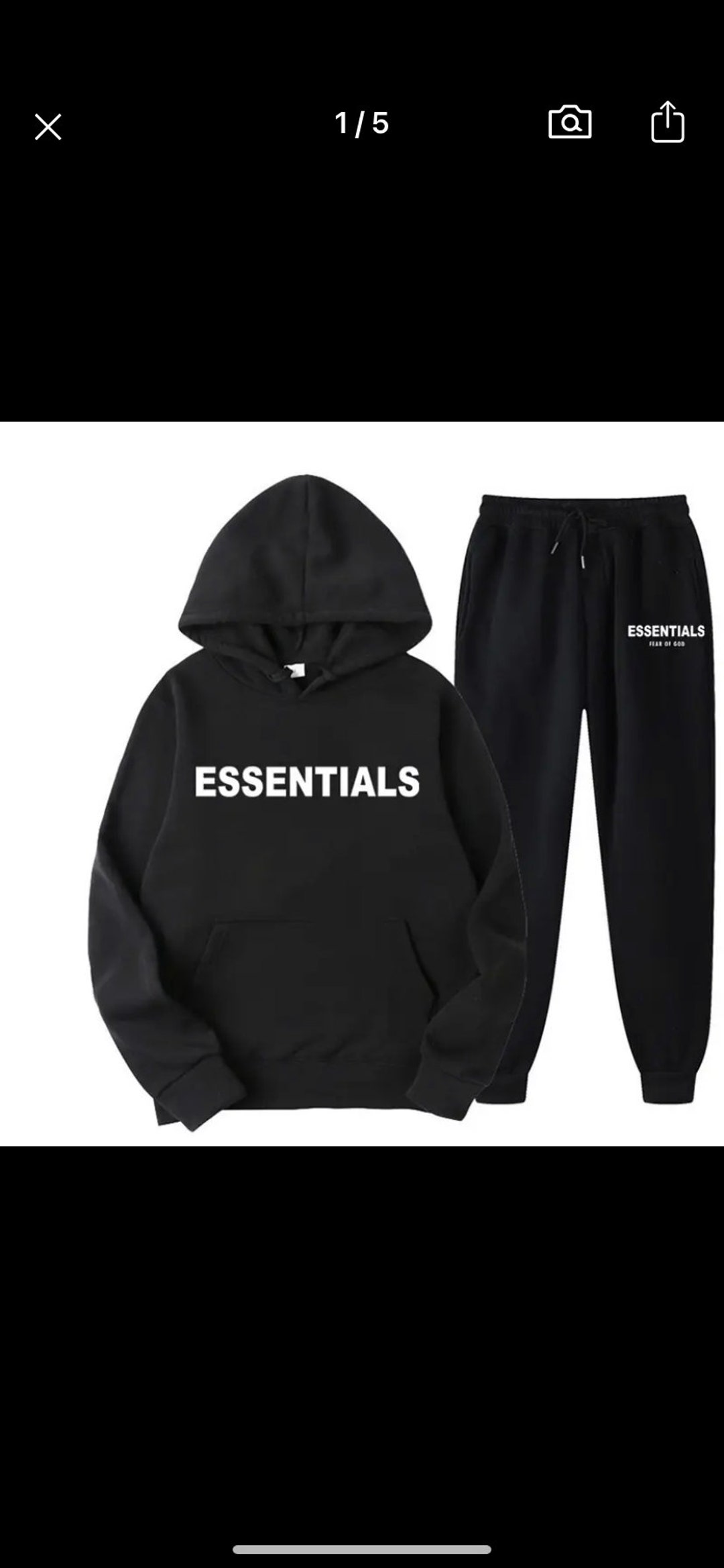 Mens FAKE Designer Essentials Tracksuit - Etsy