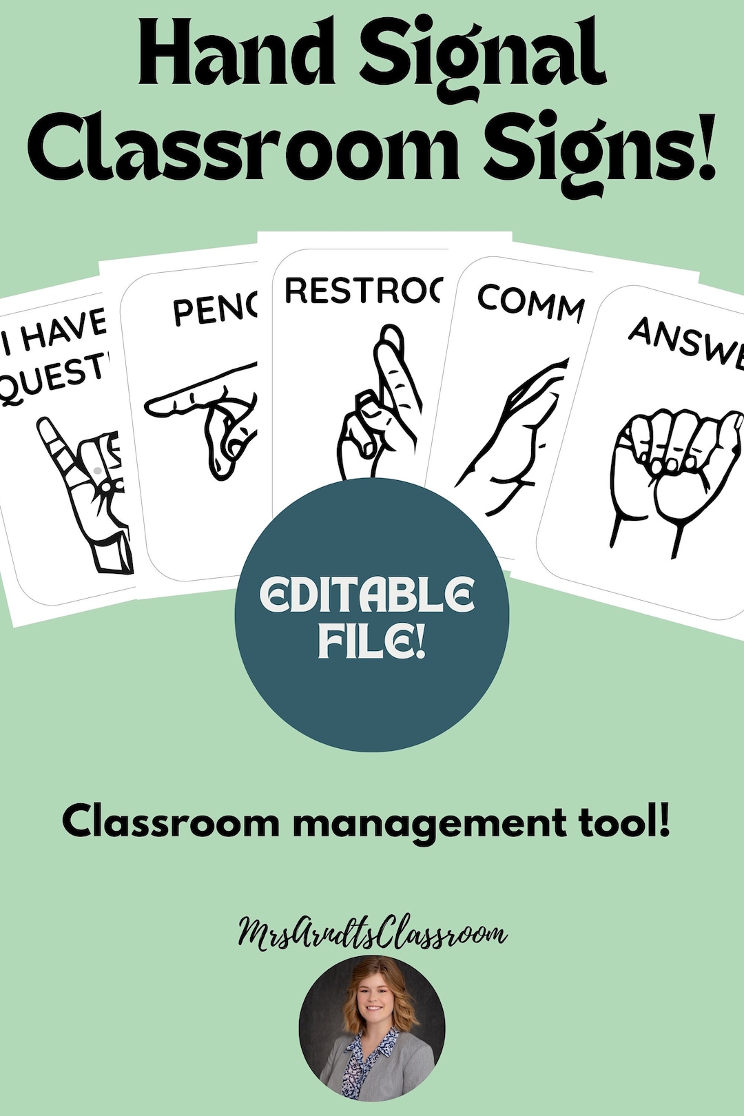 Classroom Hand Signals ** Classroom Management SIMPLE ** INSTANT ...