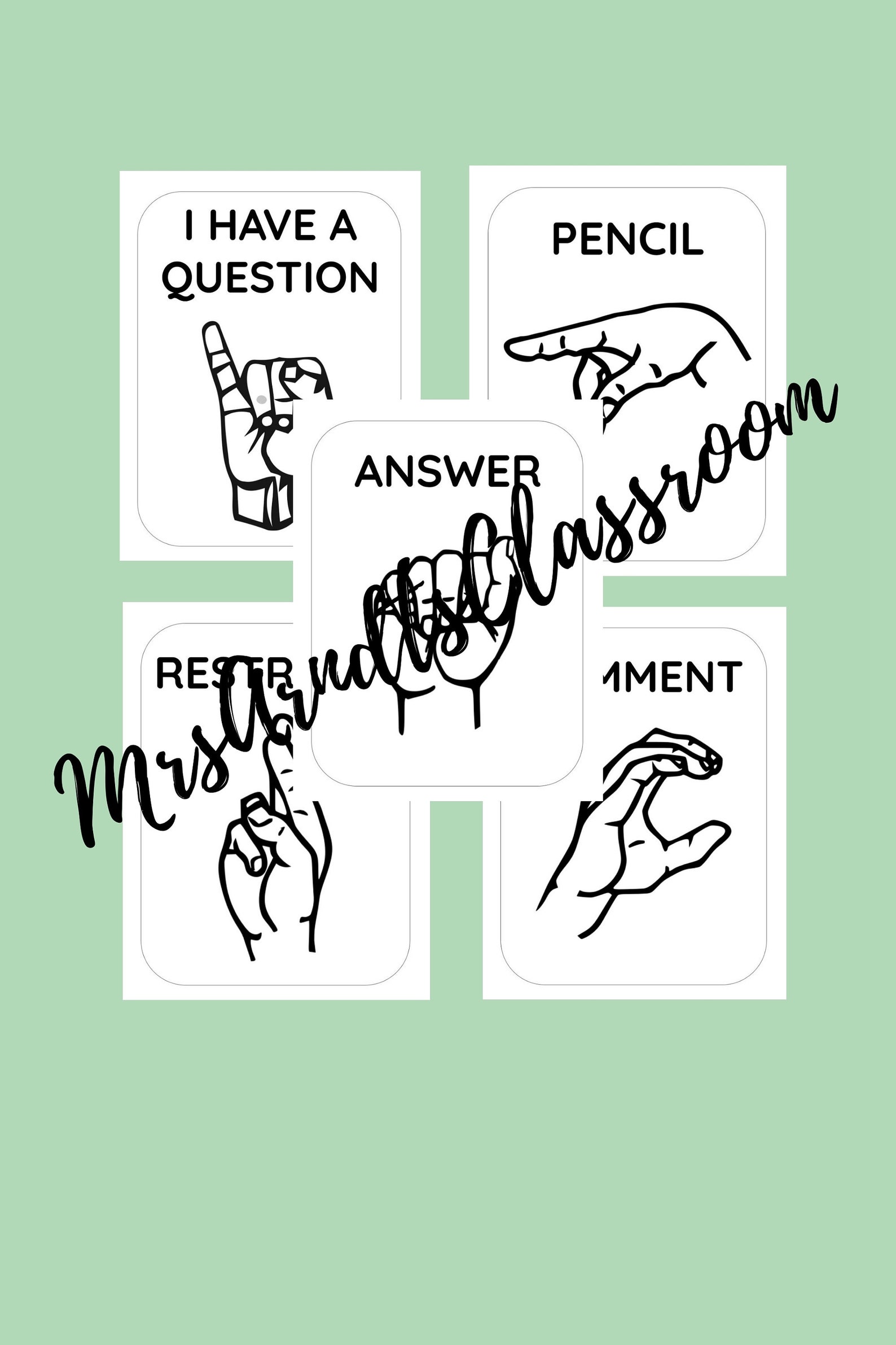 Classroom Hand Signals ** Classroom Management SIMPLE ** INSTANT ...