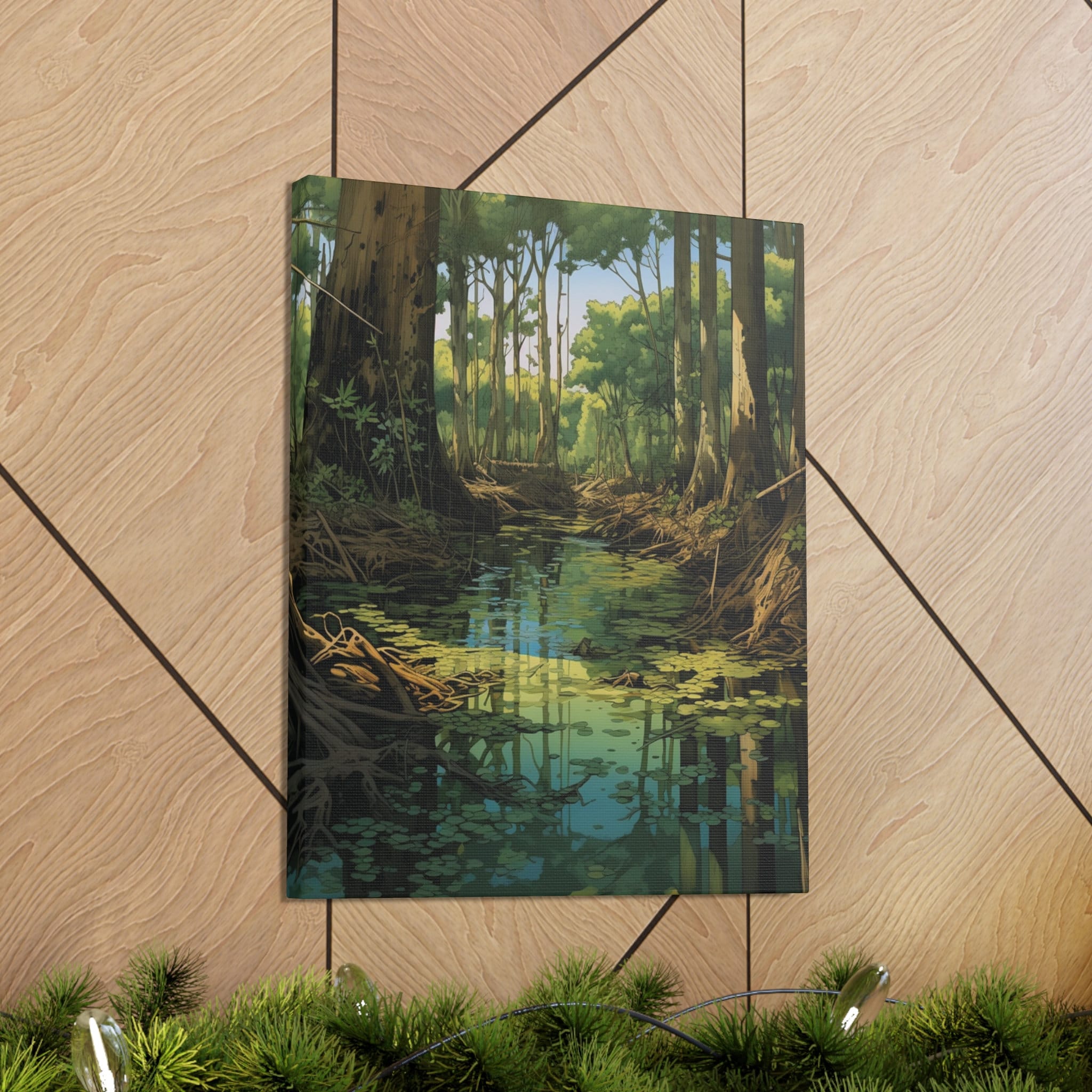 Mangrove Swamp Canvas - Etsy