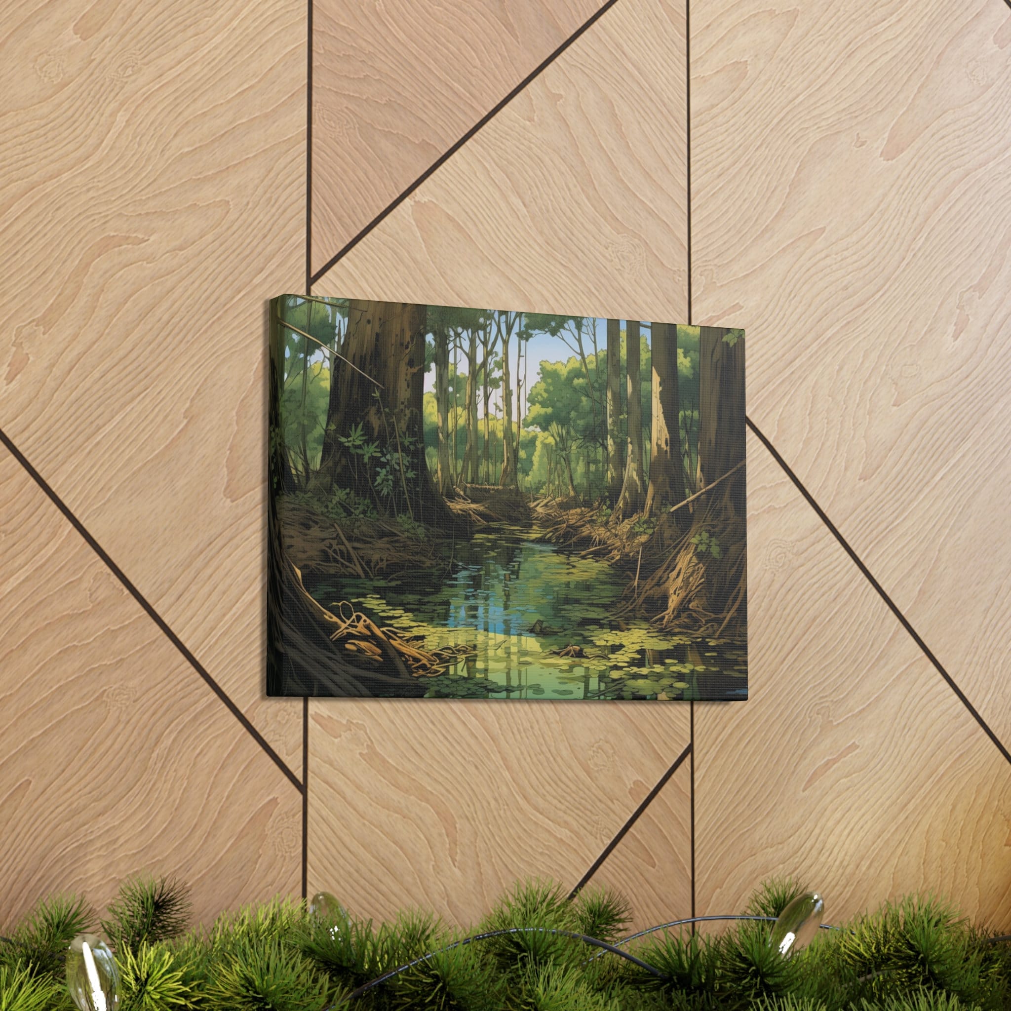Mangrove Swamp Canvas - Etsy