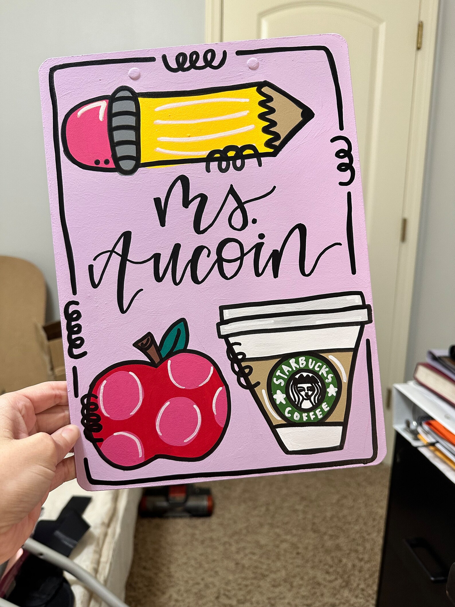 Hand Painted Clipboard - Etsy