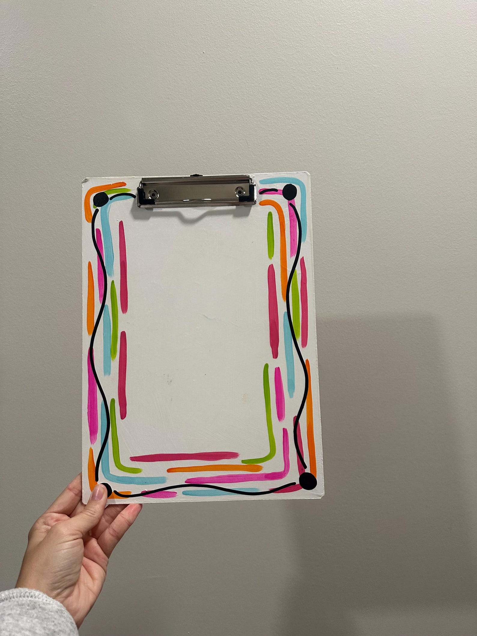 Hand Painted Flower Clipboard - Etsy
