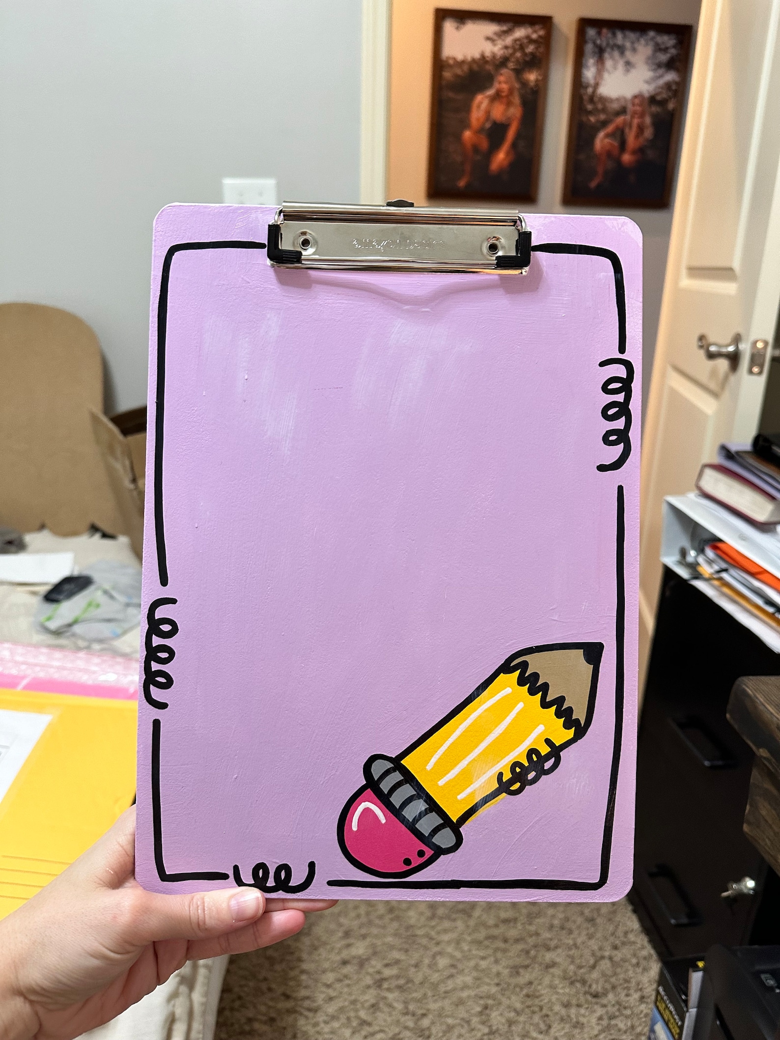 Hand Painted Clipboard - Etsy