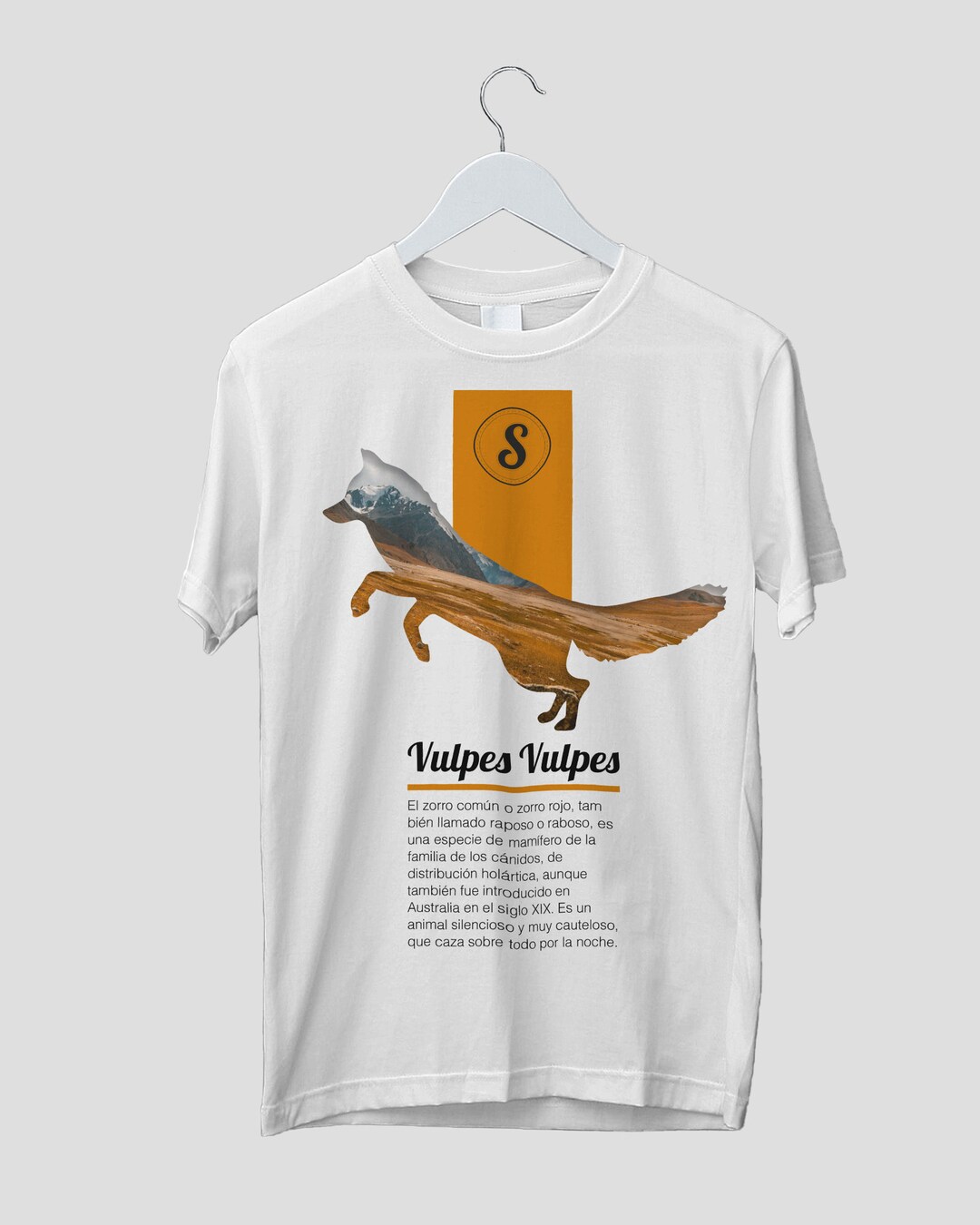 Vulpes Vulpes - Fox / Unisex Printed T-shirt (animals Serie Design) - Etsy