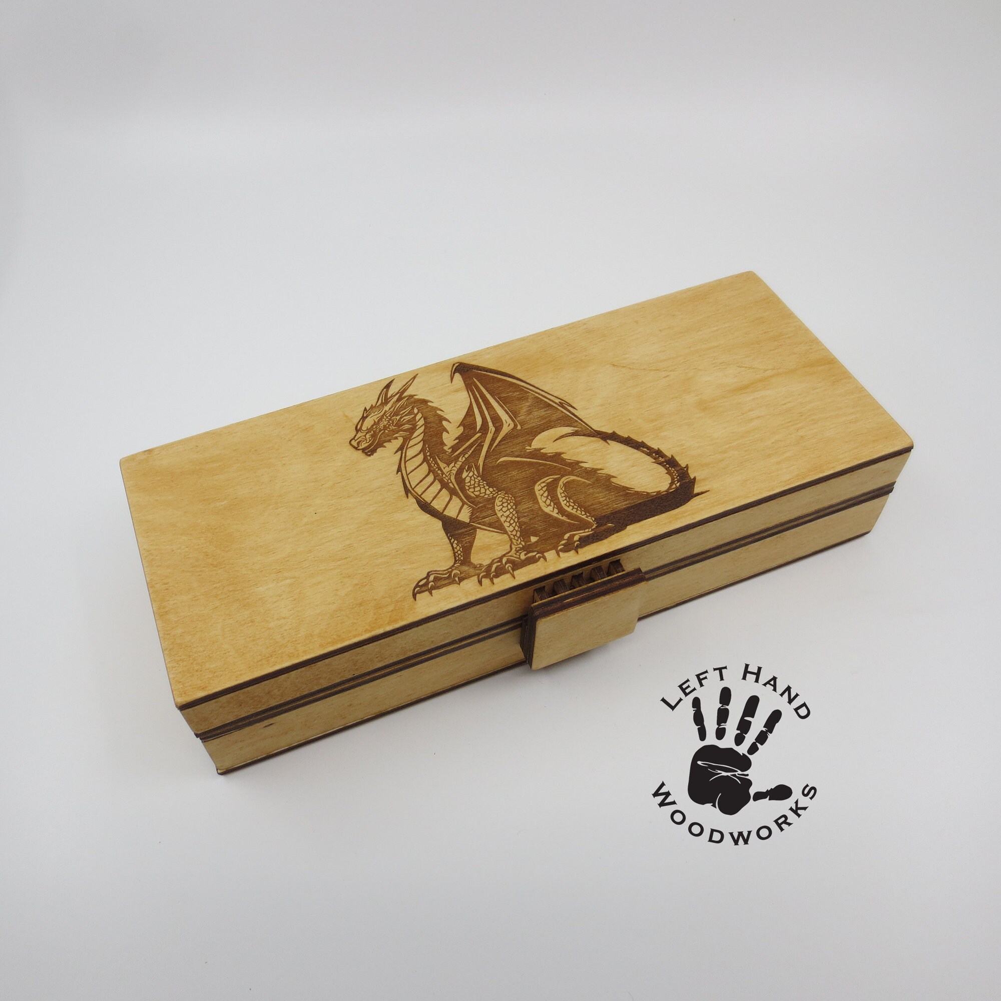 Personalized Bookmark Box Dragon Theme All Wood - Etsy