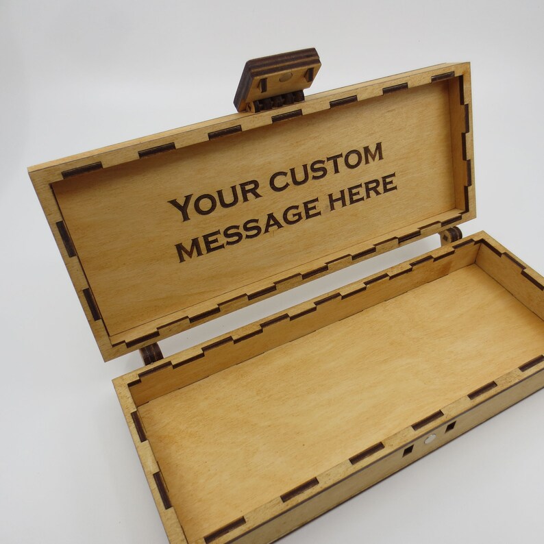 Personalized Bookmark Box Dragon Theme All Wood - Etsy