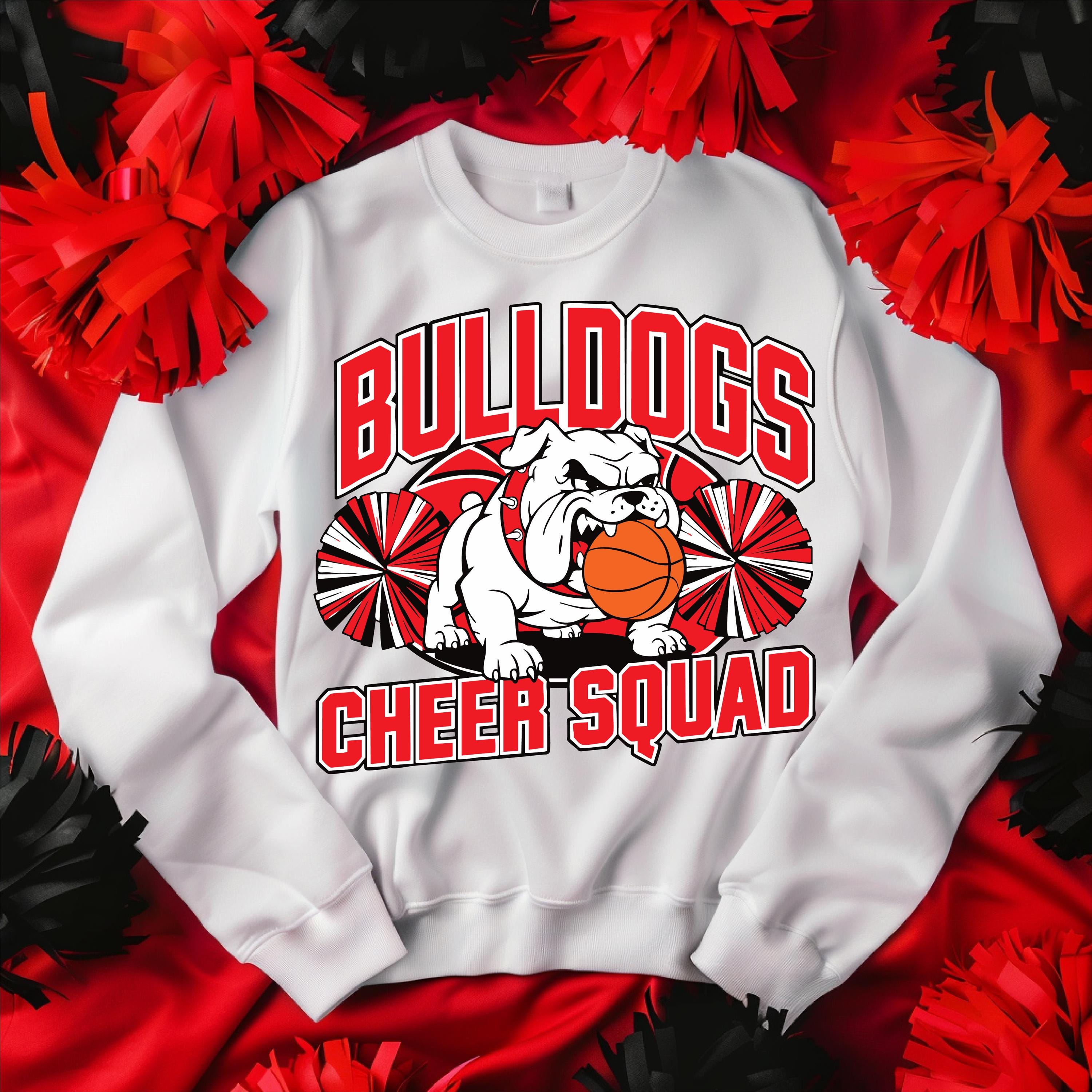 Bulldog Cheer Squad SVG PNG Cheerleading Team Cut File Cheer Squad ...