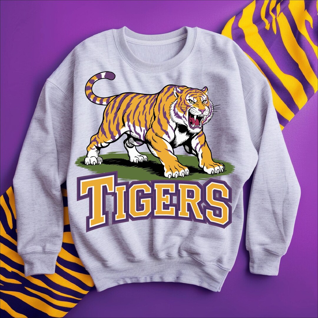 LSU Tiger Mascot Svg Png LSU Logo Clipart LSU Sports Fan Artlsu Cricut ...